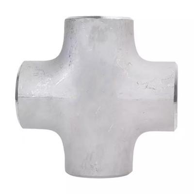 China DIN 4 Inch Stainless Steel Pipe Fittings SS304 4 Way Welded Cross for sale
