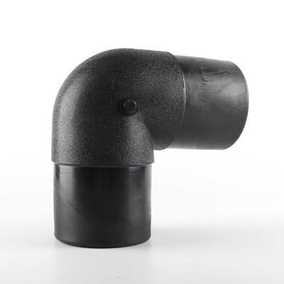 China DIN 200mm PE Pipe Fitting 90 Degree HDPE Elbow for sale