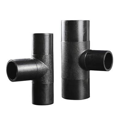 China SCH40 DN20-110 HDPE Pipe Compression Fittings HDPE Tee for sale