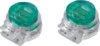 China Insulation Displacement UG Wire Splice Connector for 0.4mm - 0.9 mm Cable Green HJKT5 for sale