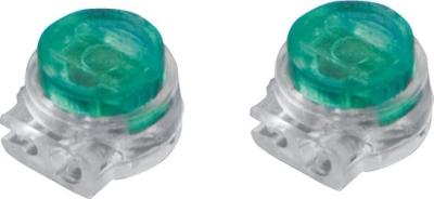 China Insulation Displacement UG Wire Splice Connector for 0.4mm - 0.9 mm Cable Green HJKT5 for sale