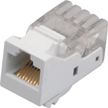 China White Color Surface Mount Outlets Cat 6 RJ45 110 Network Keystone Jack YH7008 for sale