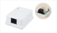 China ABS Material Single Port Surface Mount Outlets RJ45 Box White Surface Box With PCB YH7015 for sale
