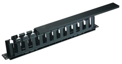 China 19 Inch 1u Network Cable Management Rack Mount Thickening AMP Type With Metal Cover YH4037 for sale