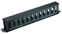 China 19 Inch 1u Network Cable Management Rack Mount Thickening AMP Type With Metal Cover YH4037 for sale