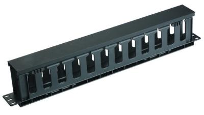 China 19 Inch 1u Network Cable Management Rack Mount Thickening AMP Type With Metal Cover YH4037 for sale