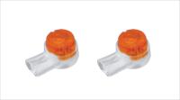 China UY2 Wire Splice Connector In-line tap wire splices Quick Connect Wire Connectors Orange for sale