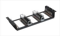China SPCC Cold Rolled Steel Krone Mounting Frame , 19 Inch 180 Pair Rack Mount Frame YH5018 for sale