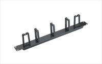 China 1U 19 Inch Metal Rackmount Cable Management Panel Metal D Ring cable5 YH4028 for sale