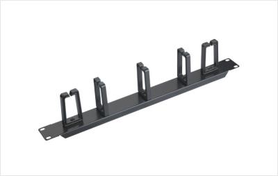 China 1U 19 Inch Metal Rackmount Cable Management Panel Metal D Ring cable5 YH4028 for sale