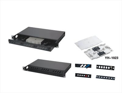 China Earth Mode Fiber Optic Patch Panel Rack Mount ODF With Theft - Proof Lock YH1009 for sale