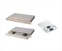 China Rack Mount Fiber Optic Patch Panel 24 Core Cold Rolled Steel Material Yh1004 for sale