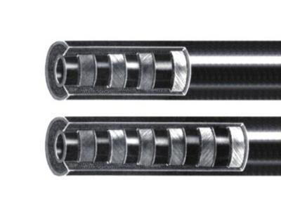 China Steel Wire Spiral Hydraulic Hose 6.3mm-51.0mm ID 35MPa-85MPa Four-Layer Reinforcement for sale