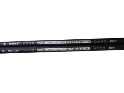 China LETONE SAE 100R15 Multiple Spiral Steel Wire Reinforced Hydraulic Hose 42 MPa for sale