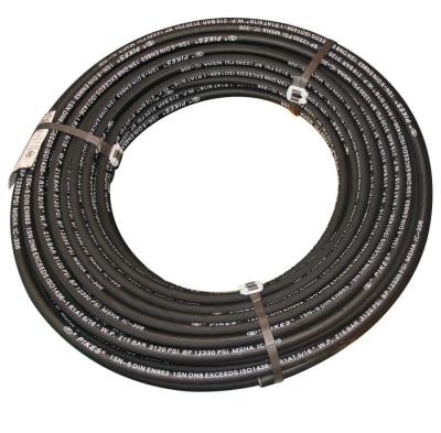 China SAE 100R12 4 Wire Spiral High Pressure Hydraulic Rubber Hose 28 MPa 3/8 to 2 Inch for sale