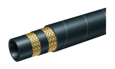 China Black Nitrile Rubber Oil Fuel Hose 1/4-16 Inch 150-1200 PSI for sale