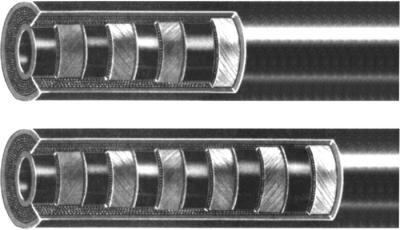 China Steel Wire Spiral Hydraulic Hose 4 Layers 35MPa-85MPa Working Pressure 50m Length for sale