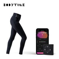 China BODYTIME Wireless EMS Leggings Black Nylon K11 Smart Fitness Pants 32 Intensity Levels for sale