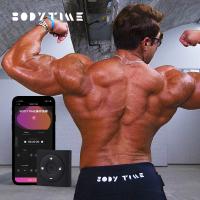 China Wireless EMS Muscle Stimulator Suit Nylon Black MLXL Fitness Training Machine for sale
