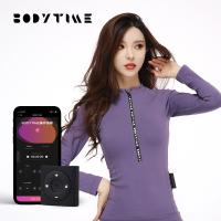 China BODYTIME EMS Microcurrent Wearable Fitness Clothing Nylon Purple SML OEM for sale