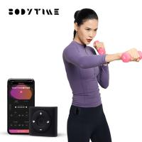 China Wireless EMS Women's Nylon Fitness Clothing Purple Smart Training Suit 32 Levels for sale