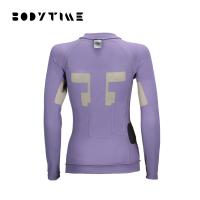 China BODYTIME Wireless EMS Training Suit Nylon Purple Smart Fitness Clothing with 32 Intensity Levels for sale
