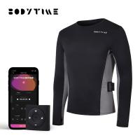 China Wireless EMS Fitness Training Tops for Men OEM Custom Nylon Black S-XXL for sale