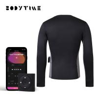 China BODYTIME EMS Fitness Training Tops for Men Nylon Black S-XXL Wireless Smart Workout Clothing for sale