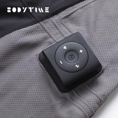 China BODYTIME Nylon Black EMS Fitness Training Suit for Men Muscle Building Wireless 32 Levels for sale