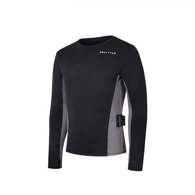 China Custom Wireless EMS Training Suit Nylon Black Smart Fitness Clothing for Gym for sale