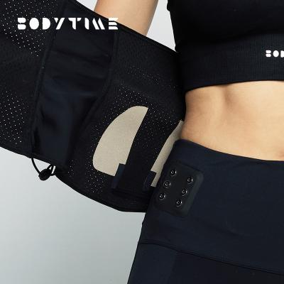 China Wireless EMS Body Shaping Waist Band Fat Burning Belt with 12 Intensity Levels OEM for sale