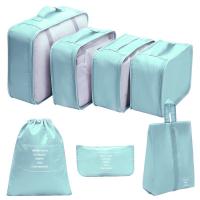 China 7-Piece Travel Packing Cubes Set with Waterproof Laundry Bag Shoe Bag, Lightweight Luggage Organizers for Clothes Accessories for sale