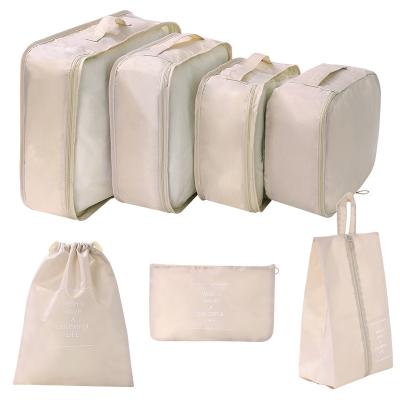 China 7-Piece Travel Packing Cubes Set with Waterproof Laundry Bag Shoe Bag, Lightweight Luggage Organizers for Clothes Accessories for sale