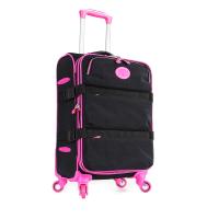 China 2026 3 Pcs Custom Wholesale Travel Soft Suitcase High Quality Trolley Bag Fabric Luggage for Business for sale