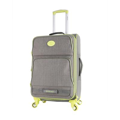 China 3 Pcs Custom Wholesale Travel Soft Suitcase High Quality Trolley Bag Fabric Luggage for Business for sale