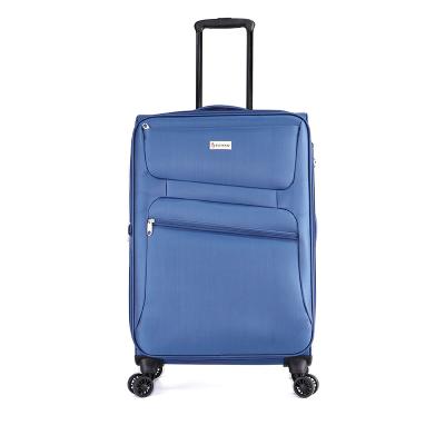 China 3 Pcs Custom Wholesale Travel Soft Suitcase High Quality Trolley Bag Fabric Luggage for Business for sale