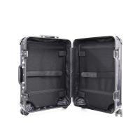 China 3pcs High Quality Travel Trolley 4 Wheels ABS Luggage aluminum frame Trolley Suitcases  Sets for Long-distance Travel for sale