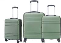 China New style High Quality Travel Trolley 4 Wheels ABS Luggage Trolley Suitcases  Sets for Long-distance Travel for sale
