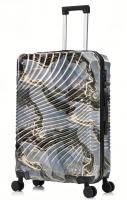 China 3pcs High Quality Travel Trolley 4 Wheels ABS+PC print Luggage Trolley Suitcases  Sets for Long-distance Travel for sale