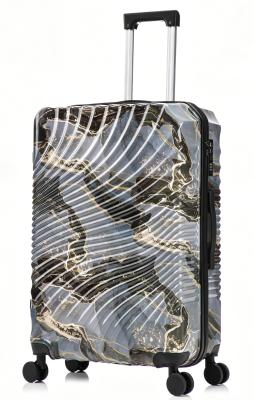 China 3pcs High Quality Travel Trolley 4 Wheels ABS+PC print Luggage Trolley Suitcases  Sets for Long-distance Travel for sale