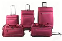 China 3 Pcs Custom Wholesale Travel Soft Suitcase High Quality Trolley Bag Fabric Luggage for Business for sale