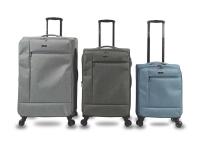 China 3Pcs Custom Wholesale Travel Soft Suitcase High Quality Trolley Bag Fabric Luggage for Business for sale