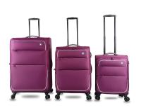 China 3Pcs Custom Wholesale Travel Soft Suitcase High Quality Trolley Bag Fabric Luggage for Business for sale