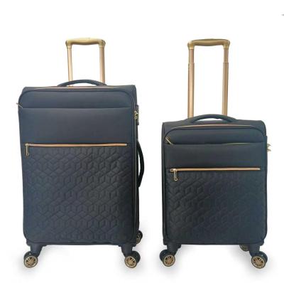 China 3Pcs Custom Wholesale Travel Soft Suitcase High Quality Trolley Bag Fabric Luggage for Business for sale
