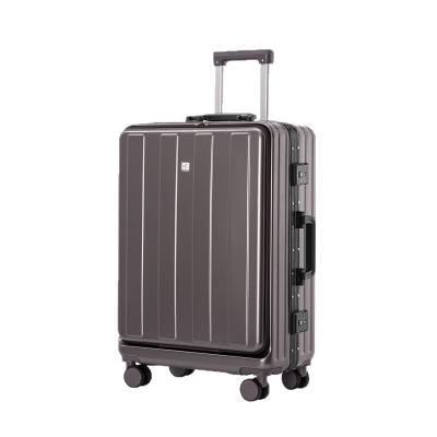 China 3pcs High Quality Travel Trolley 4 Wheels ABS+PC print Luggage Trolley Suitcases  Sets for Long-distance Travel for sale