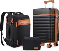 China 3pcs High Quality Travel Trolley 4 Wheels PC Luggage Trolley Suitcases  Sets for Long-distance Travel for sale