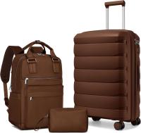 China 3pcs High Quality Travel Trolley 4 Wheels PC Luggage Trolley Suitcases  Sets for Long-distance Travel for sale