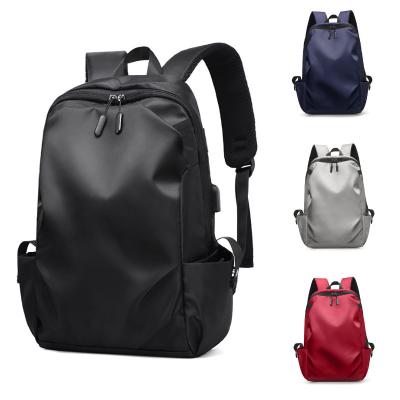 China New Large Capacity Unisex Casual Oxford Backpack Multi-functional Simple USB Rechargeable Laptop Bag Business for sale