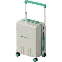 China Fashion Wide Handle Carry on Luggage 20 Inch Lightweight Spinner Suitcase with TSA Lock for Business Travel for sale