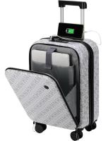 China Travel Accessories  PC Suitcase with Laptop Compartment 20-26 Inch Spinner Wheels Lightweight Waterproof Unisex for sale
